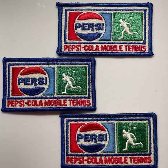Pepsi | Other | Vintage Embroidered Pepsi Cola Mobile Tennis Patches ...